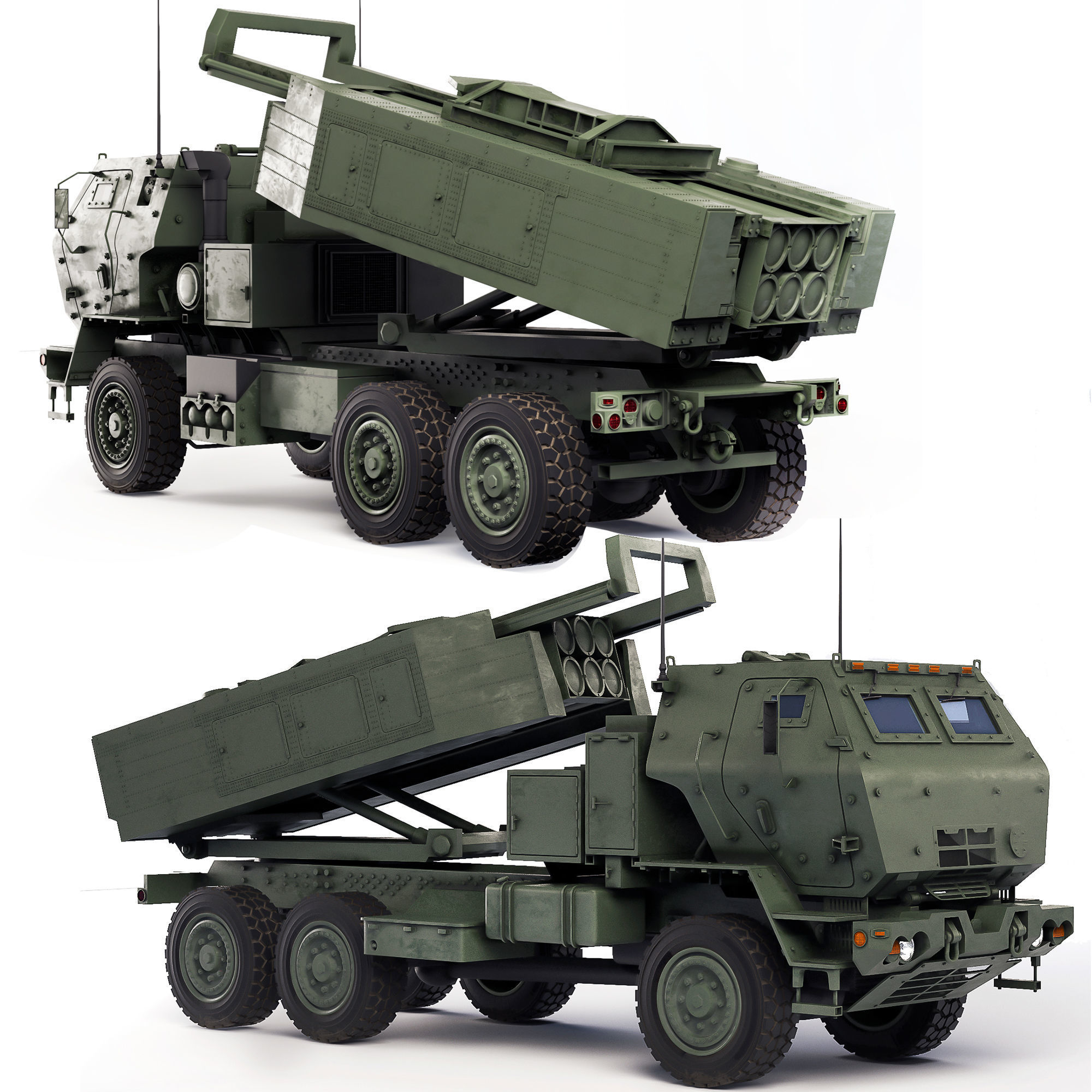 MLRS M142 HIMARS 2006 3D model | CGTrader
