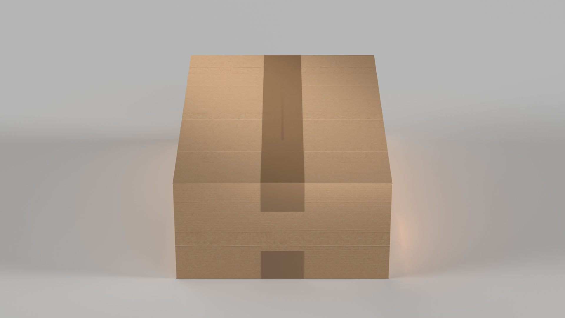 Closed Cardboard Box 3D model 3D model | CGTrader