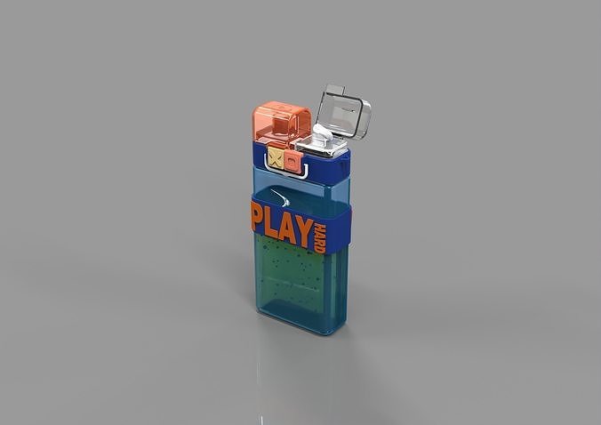 PLAY plastic bottle 3D model animated | CGTrader