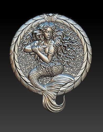 Mermaid pendant 3D model | CGTrader