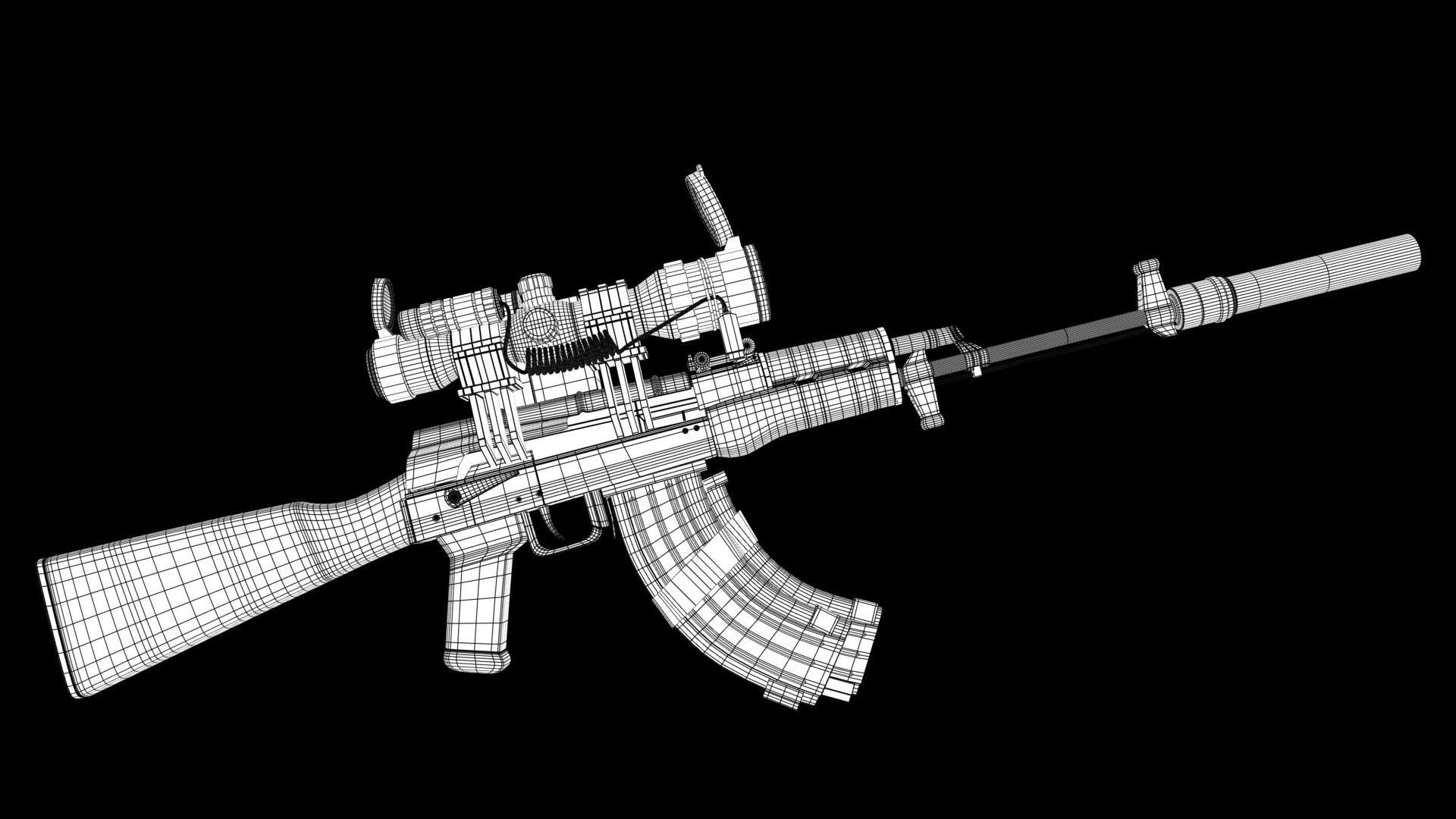 3D model sniper rifle VR / AR / low-poly | CGTrader