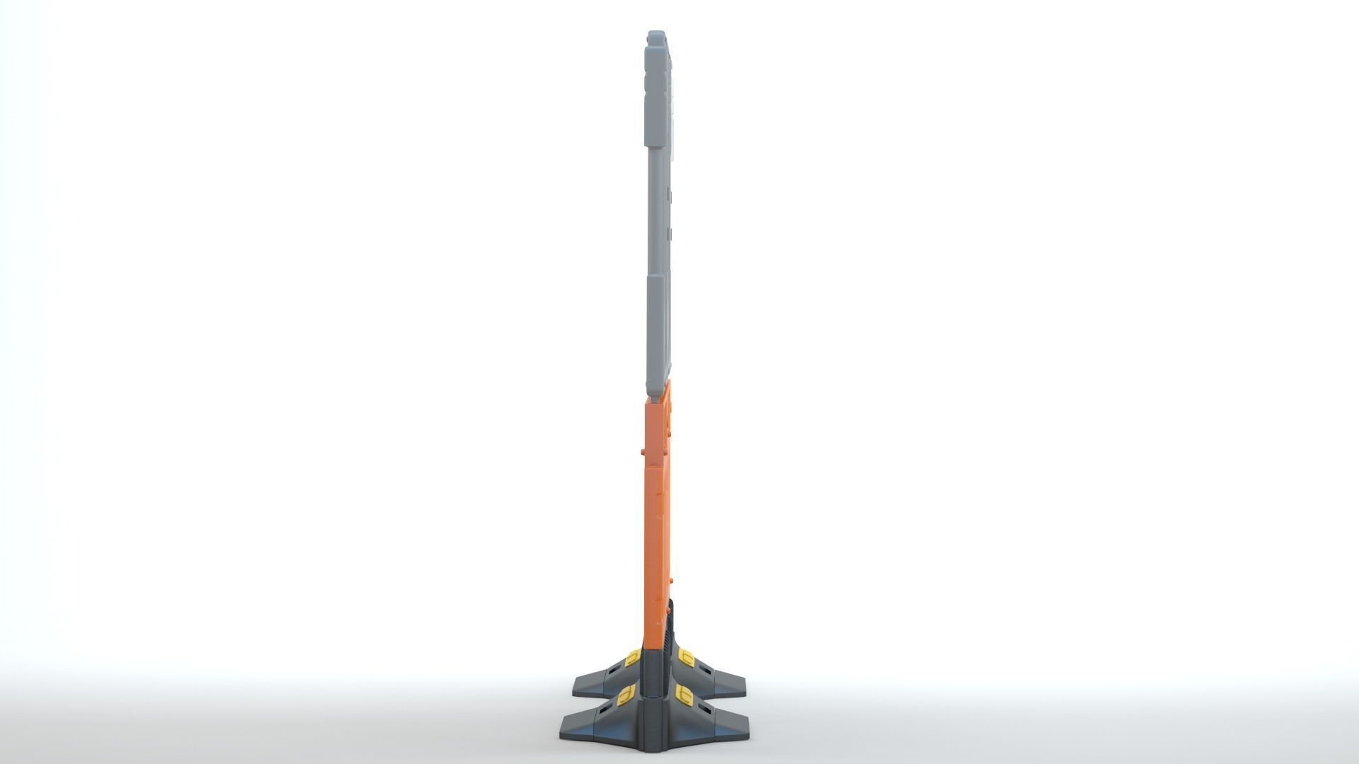 Plastic Construction Barrier 3D model | CGTrader