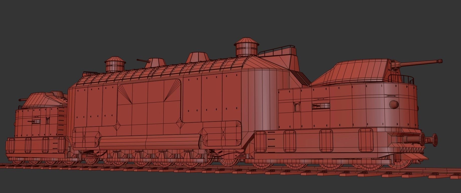 3D model Armoured Train VR / AR / low-poly | CGTrader