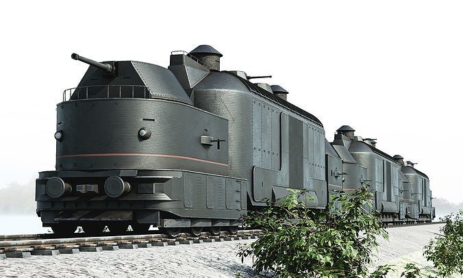 3D model Armoured Train VR / AR / low-poly | CGTrader