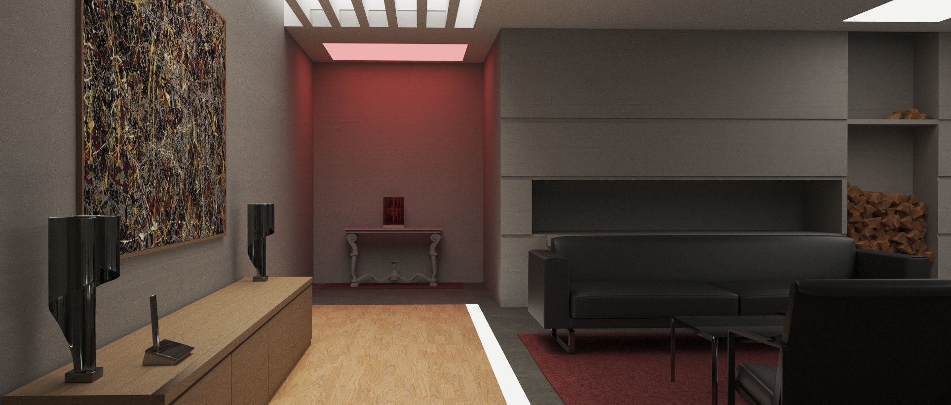 Ex Machina - Pollock Disco Room 3D model | CGTrader