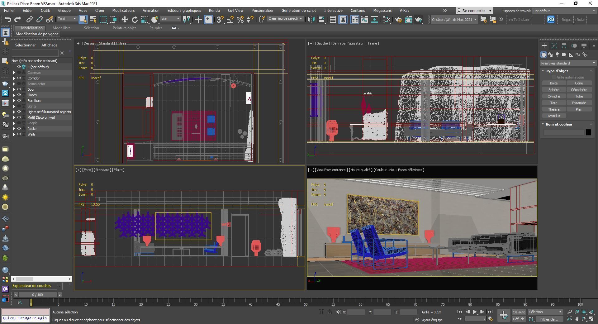 Ex Machina - Pollock Disco Room 3D model | CGTrader