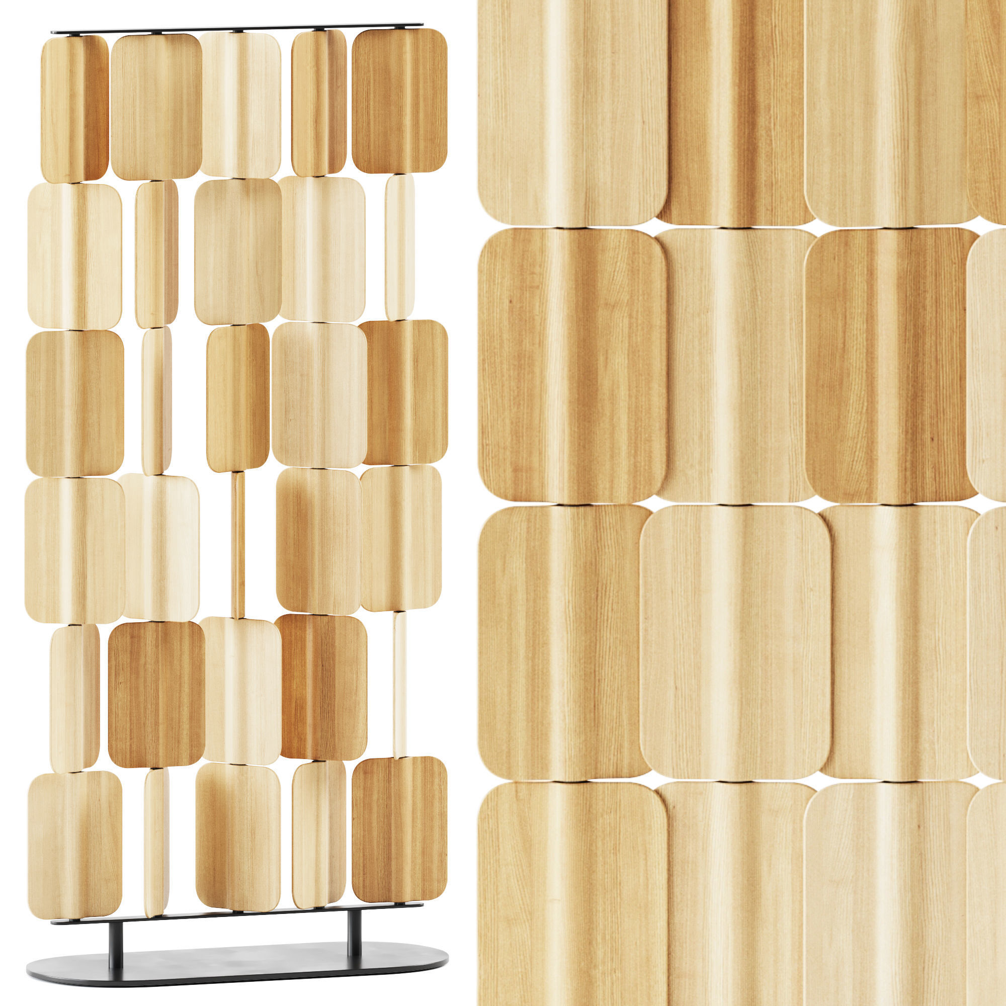 Patch PA 0118 Self Standing Acoustic Divider by True Design 3D model ...