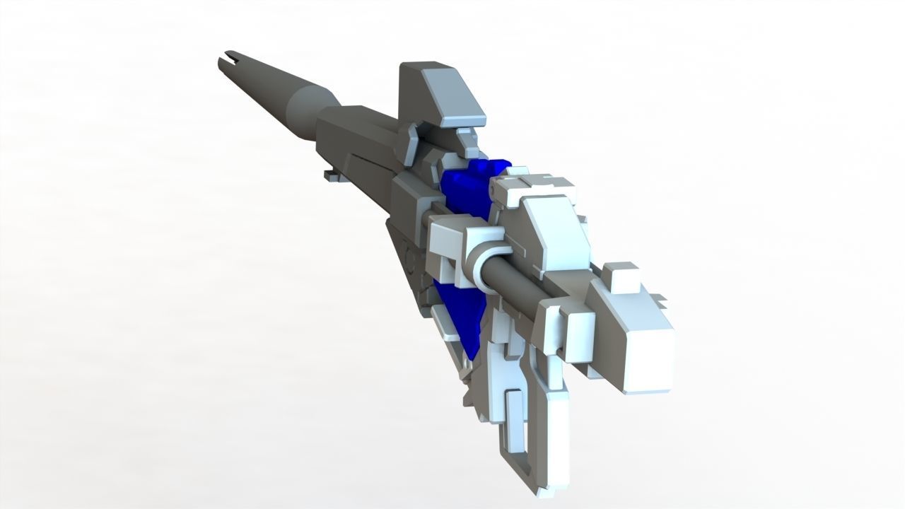 Gundam unicorn beam magnum - human size 3D model 3D printable | CGTrader