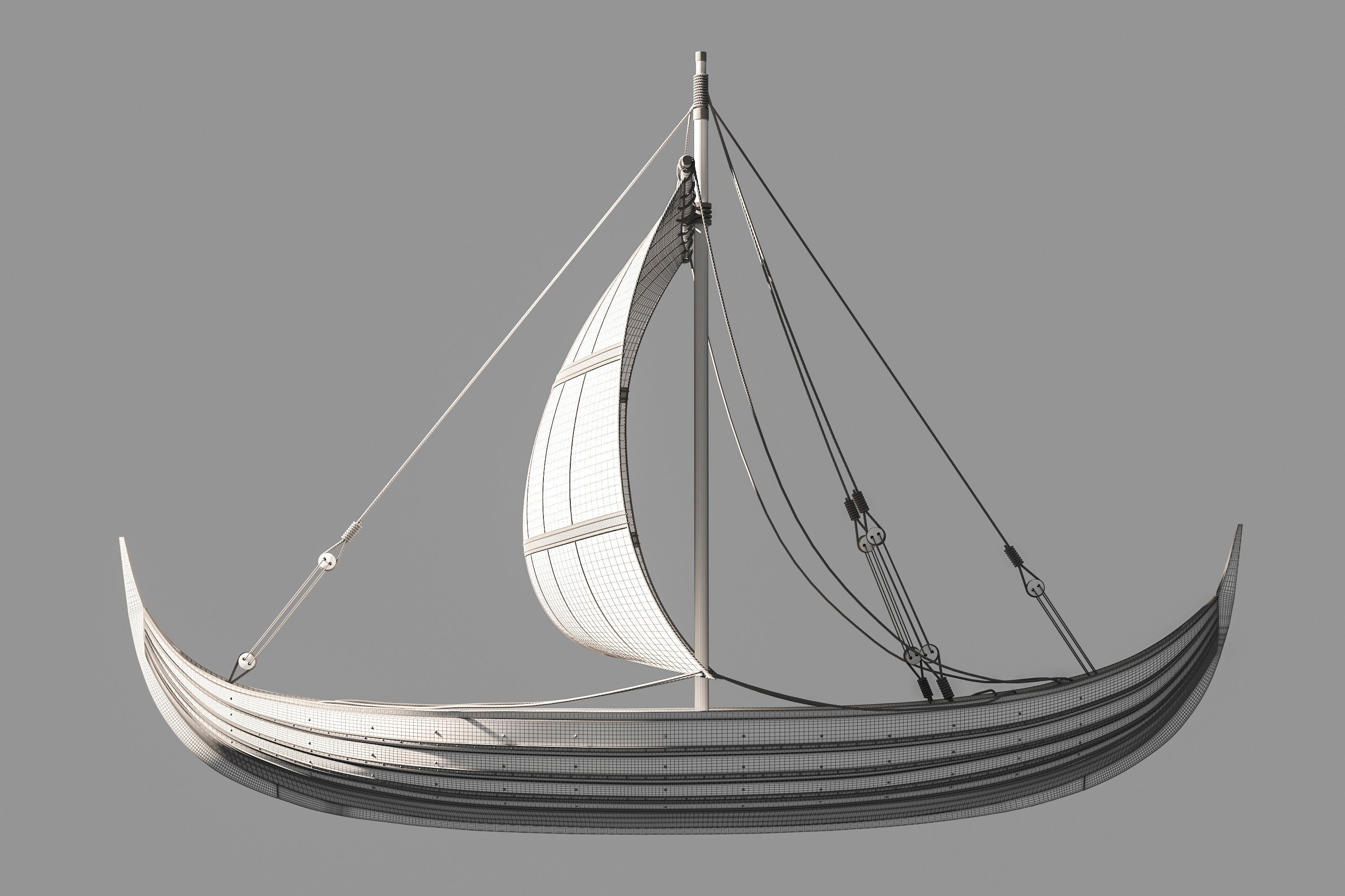 Viking Trader - Skuldelev 3 3D model | CGTrader