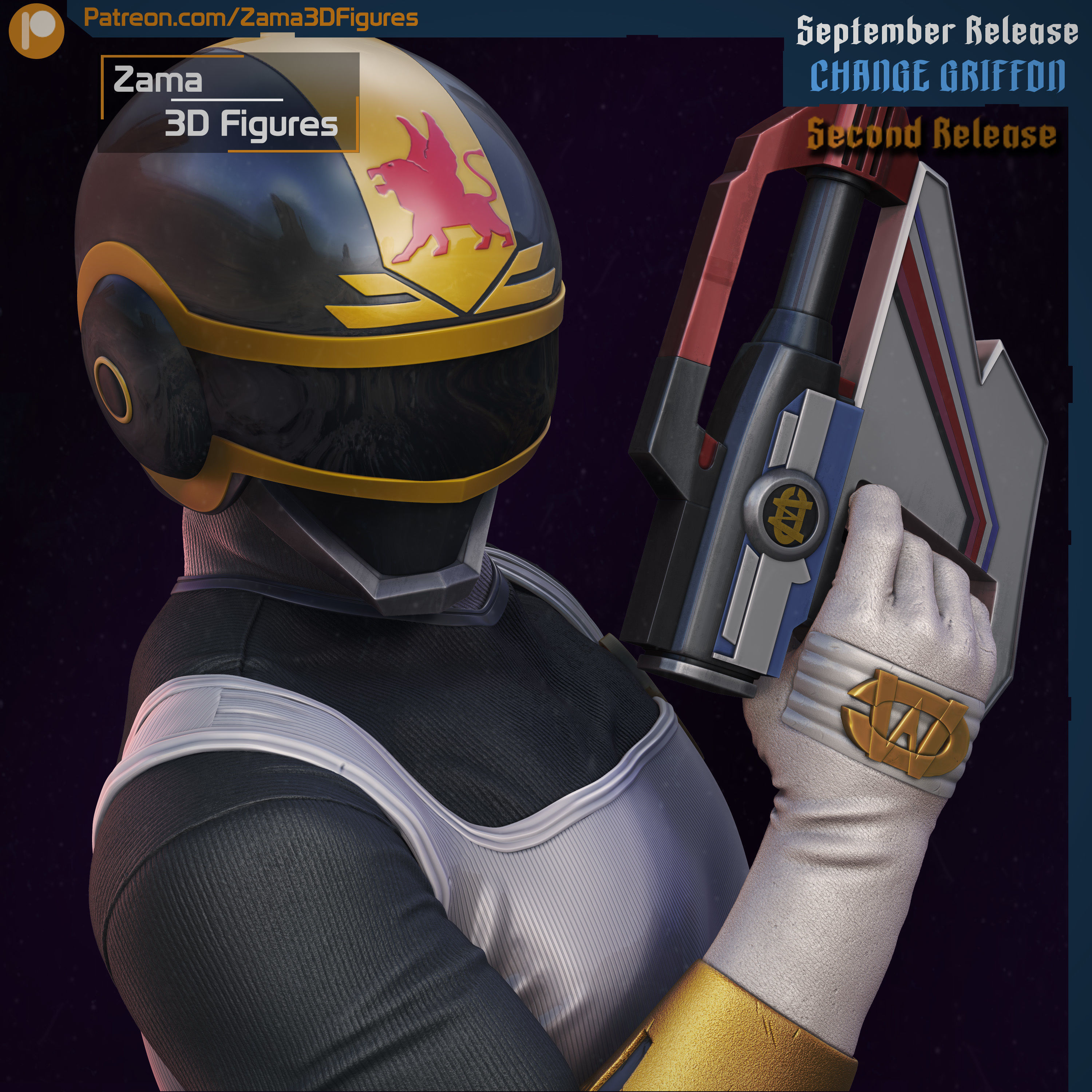 DENGEKI SENTAI CHANGEMAN - CHANGE GRIFFON 3D model 3D printable | CGTrader