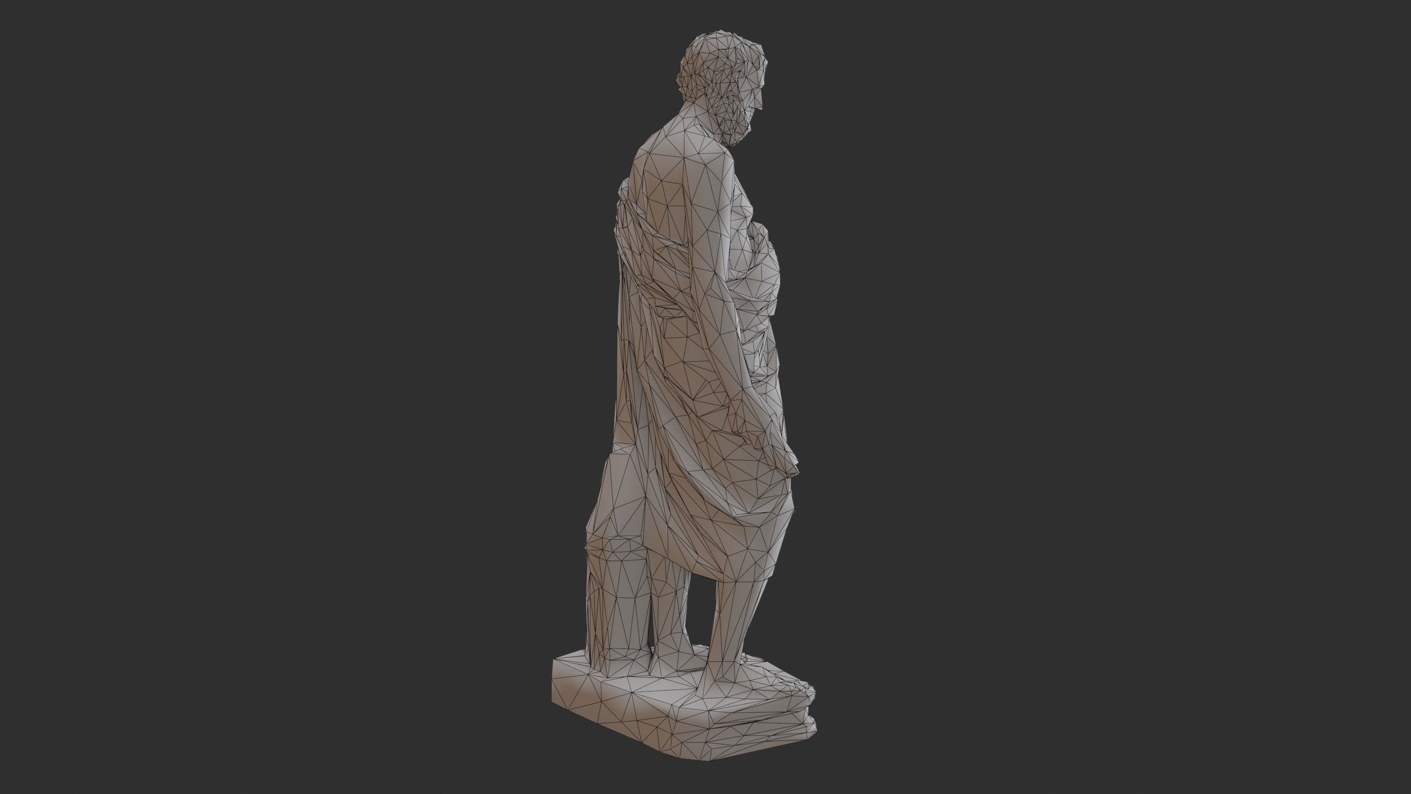 3D model Greek Man Statue - Bronze VR / AR / low-poly | CGTrader