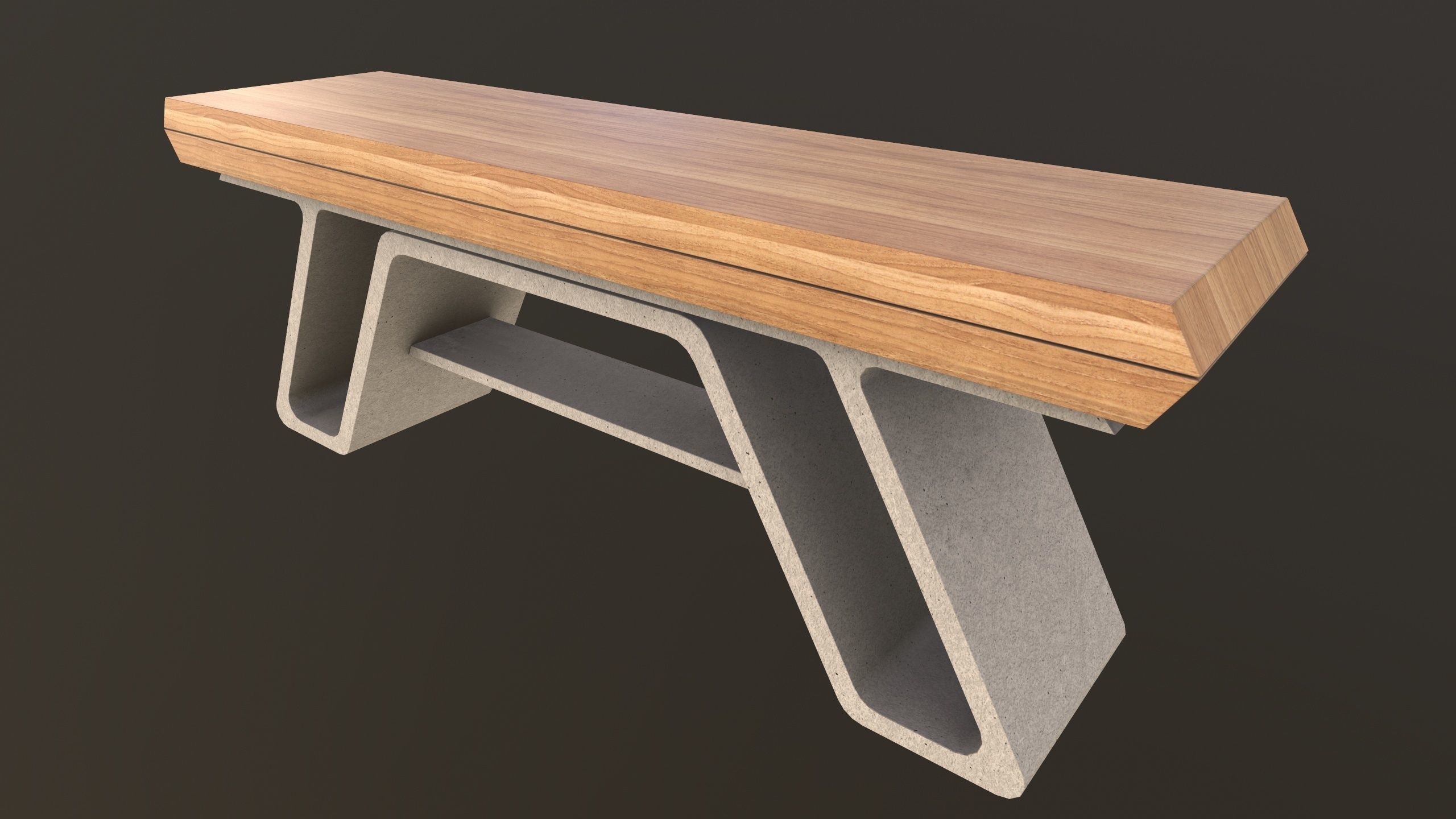 3D model Modern Bench 3D Model VR AR VR / AR / low-poly | CGTrader