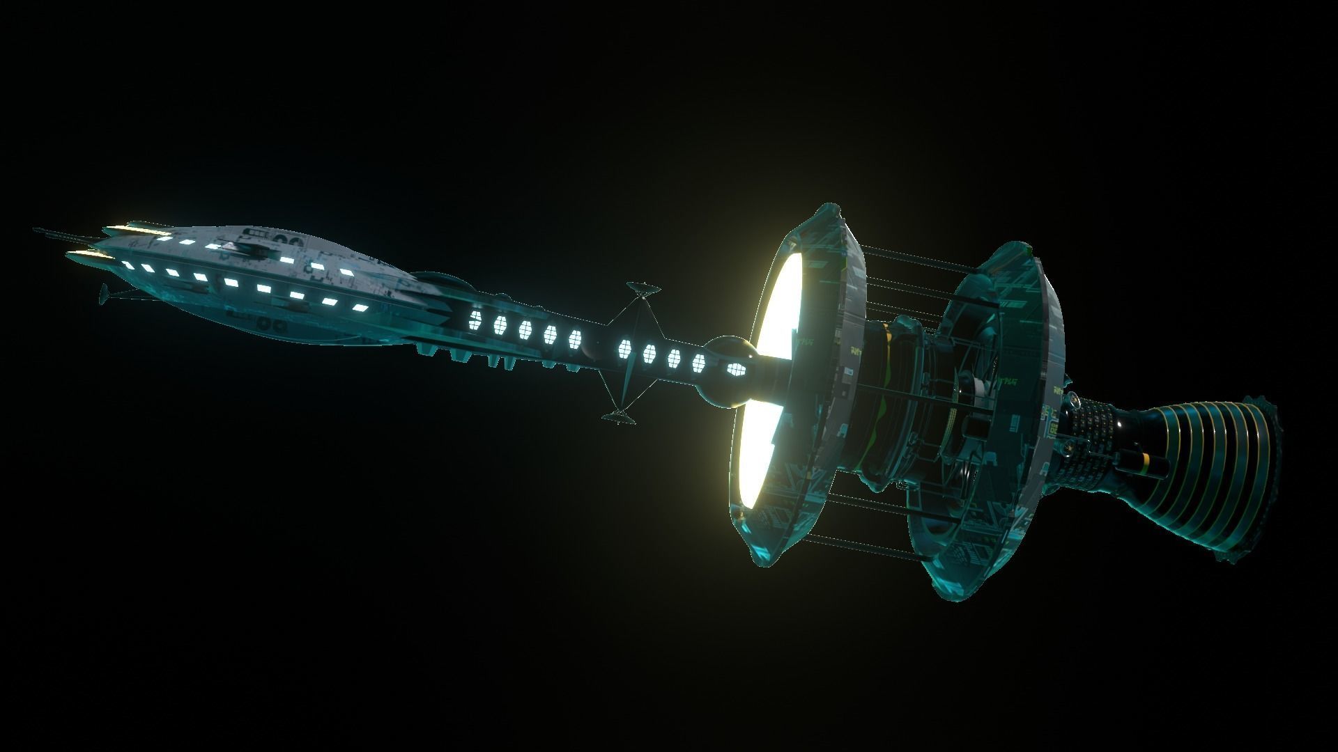 SCFI IMPERIAL Corvette Spaceship Low-poly 3D model animated | CGTrader