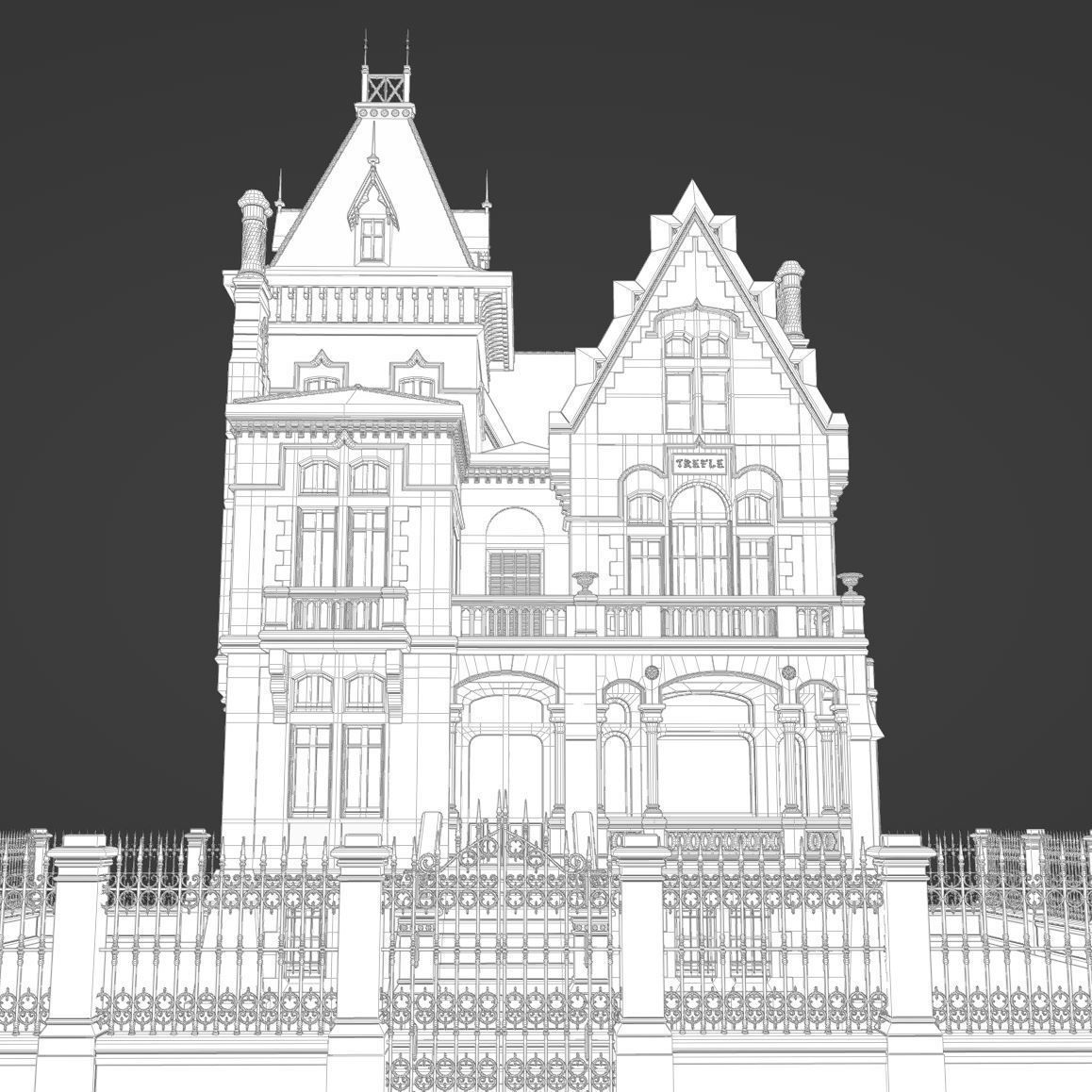 Haunted Neo Gothic Mansion 3D model | CGTrader