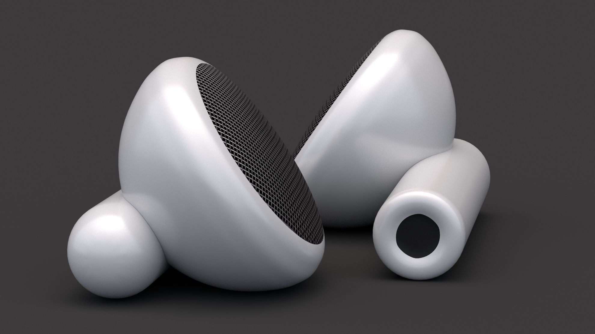 Earphones Earbuds 3D model | CGTrader