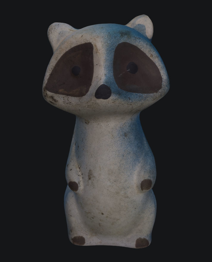 Old USSR Soviet Rubber Toy Raccoon 3D model | CGTrader