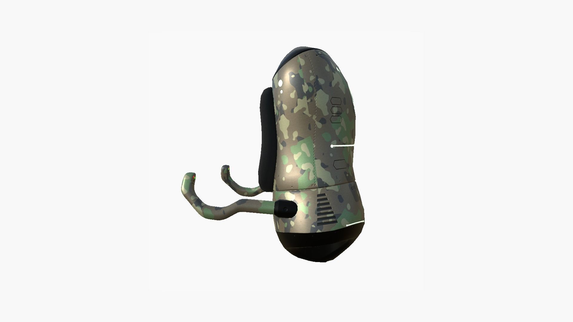 3D model Jetpack J08 Green Camouflage - SciFi Character Design VR / AR ...