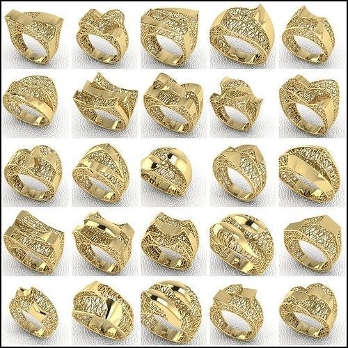 TURKISH RINGS 3D model 3D printable | CGTrader