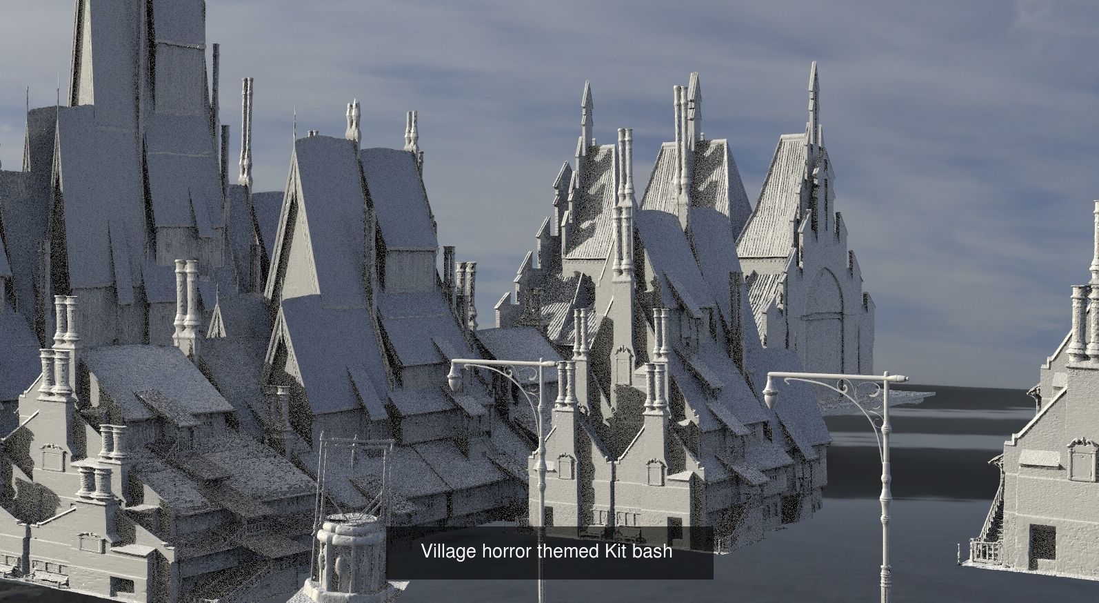 Halloween Horror Architecture Collection 1 | CGTrader