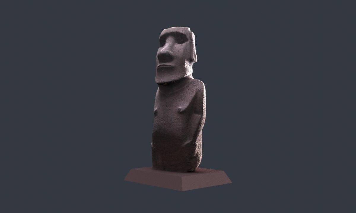 Moai Easter Island Rock Giant Sculpture 3D model | CGTrader