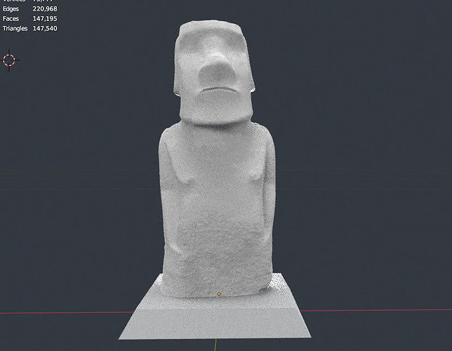 Moai Easter Island Rock Giant Sculpture 3D model | CGTrader