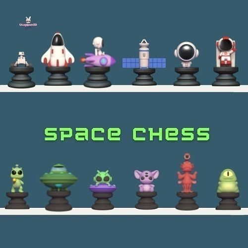 Space Chess 3D model 3D printable | CGTrader