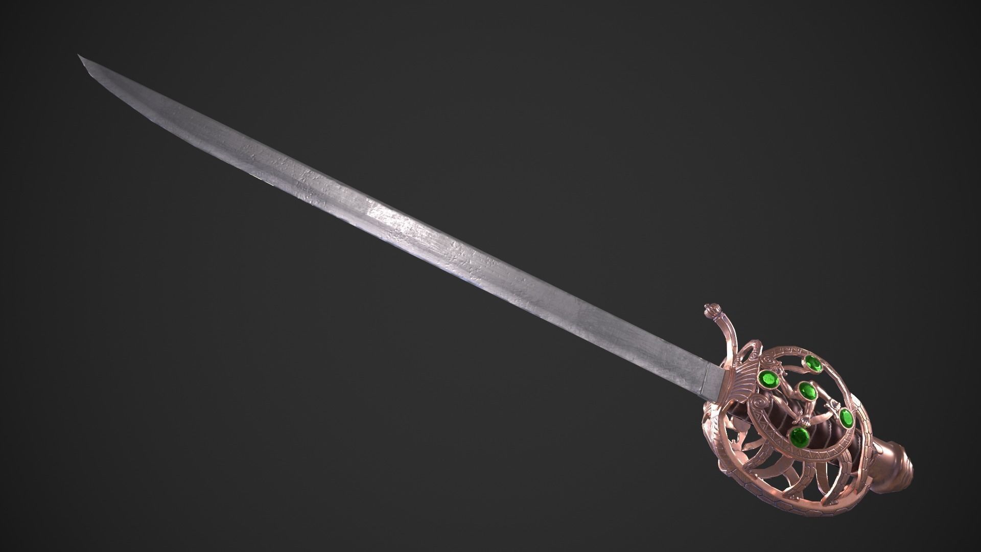 3D model Ceremonial Saber VR / AR / low-poly | CGTrader