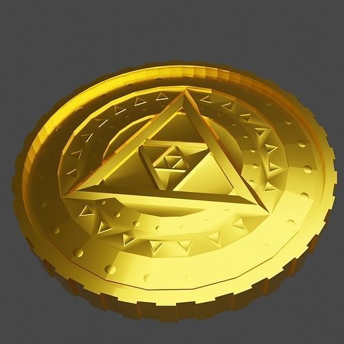 3D model Gold coin VR / AR / low-poly | CGTrader