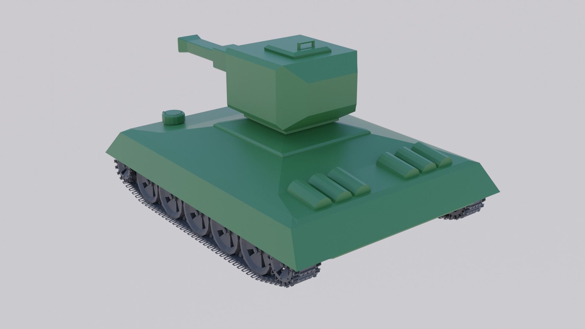 Low Poly Tank 3D model | CGTrader