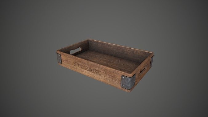3D model Storage Troy Box Wooden VR / AR / low-poly | CGTrader