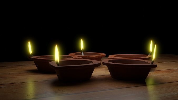 3D model Diwali Diya 3d model VR / AR / low-poly | CGTrader
