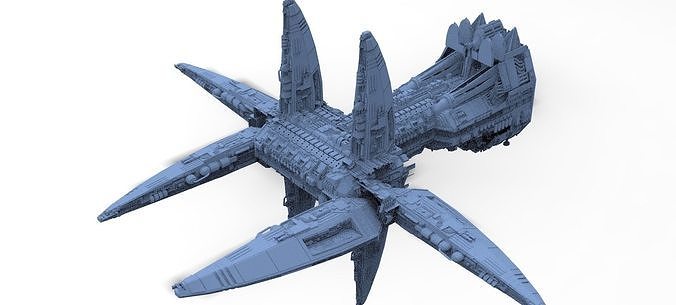 Wraith Interceptor ship 2 3D model | CGTrader