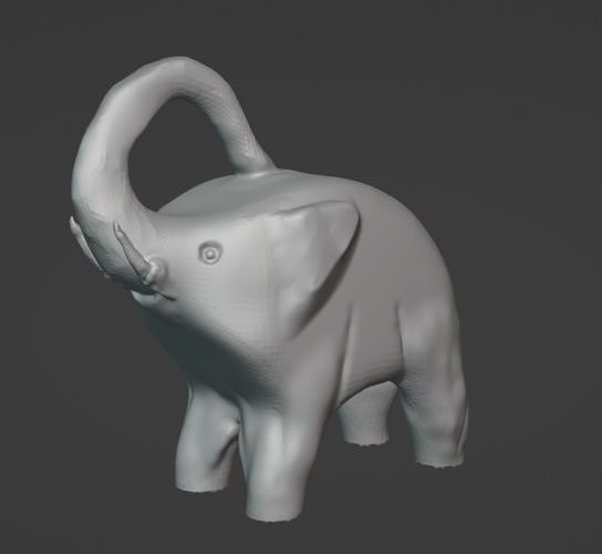 Cute Elephant free 3D model 3D printable | CGTrader