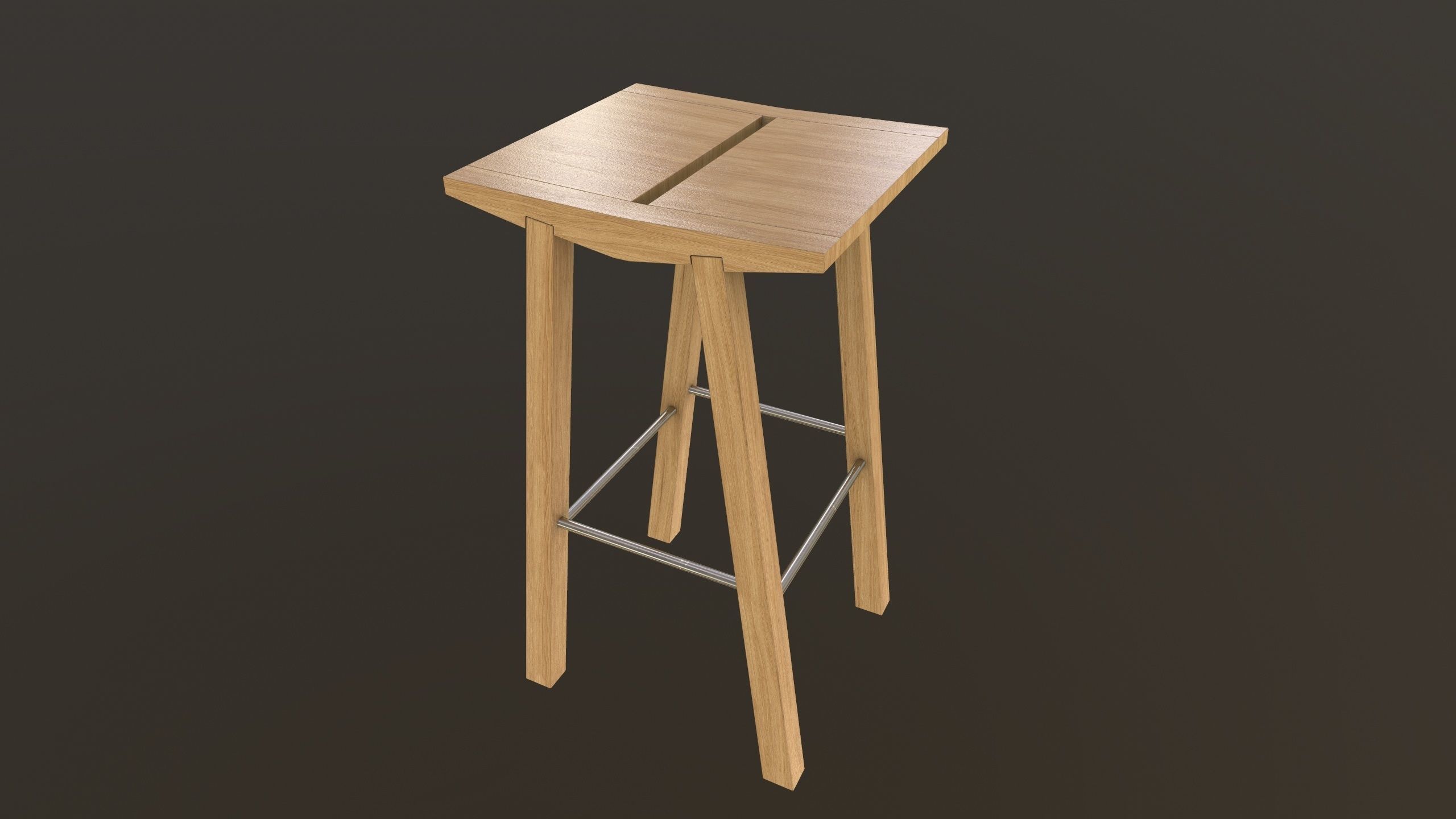 3D model Modern Stool Chair 3D Model AR VR VR / AR / low-poly | CGTrader