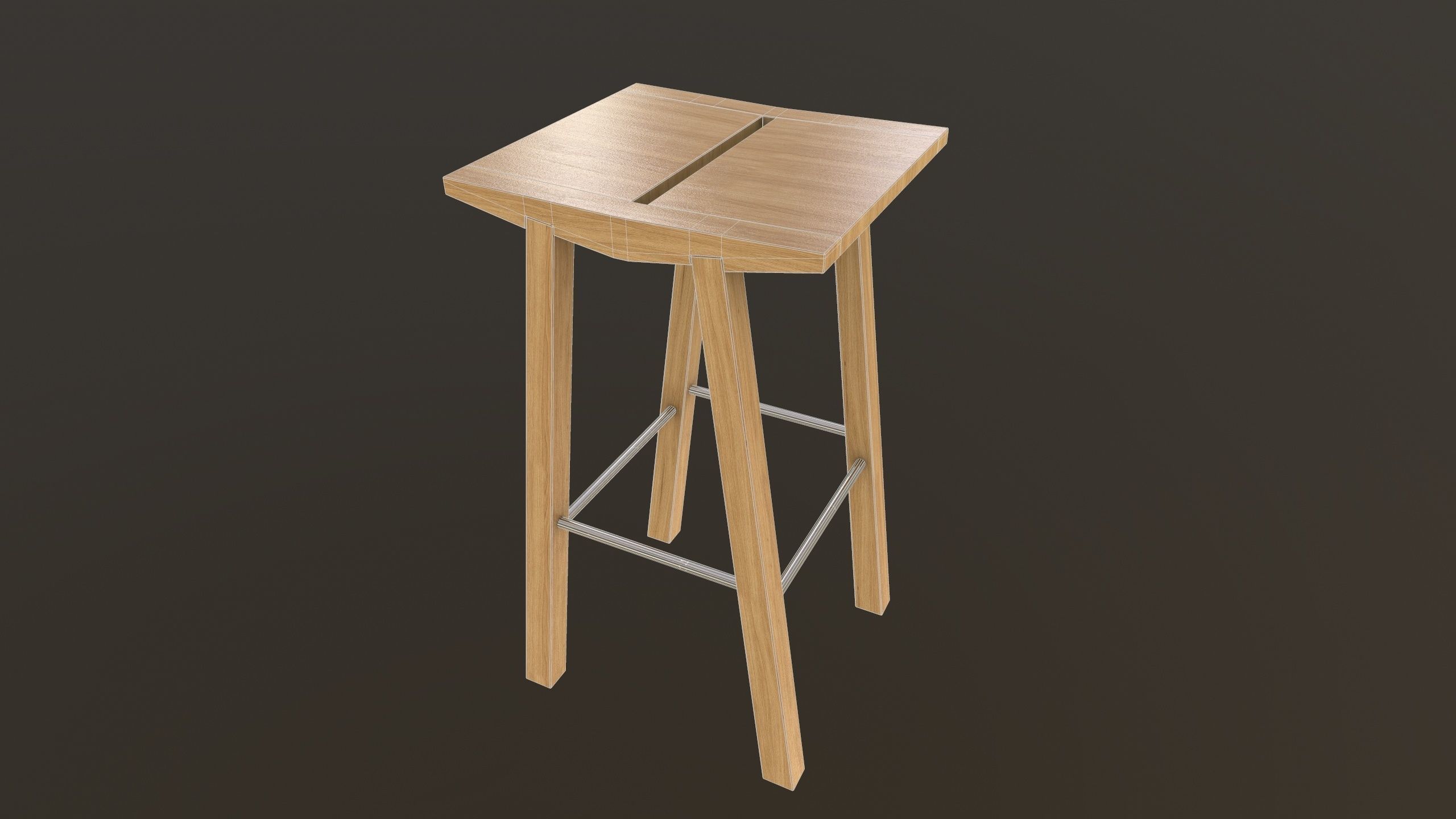 3D model Modern Stool Chair 3D Model AR VR VR / AR / low-poly | CGTrader