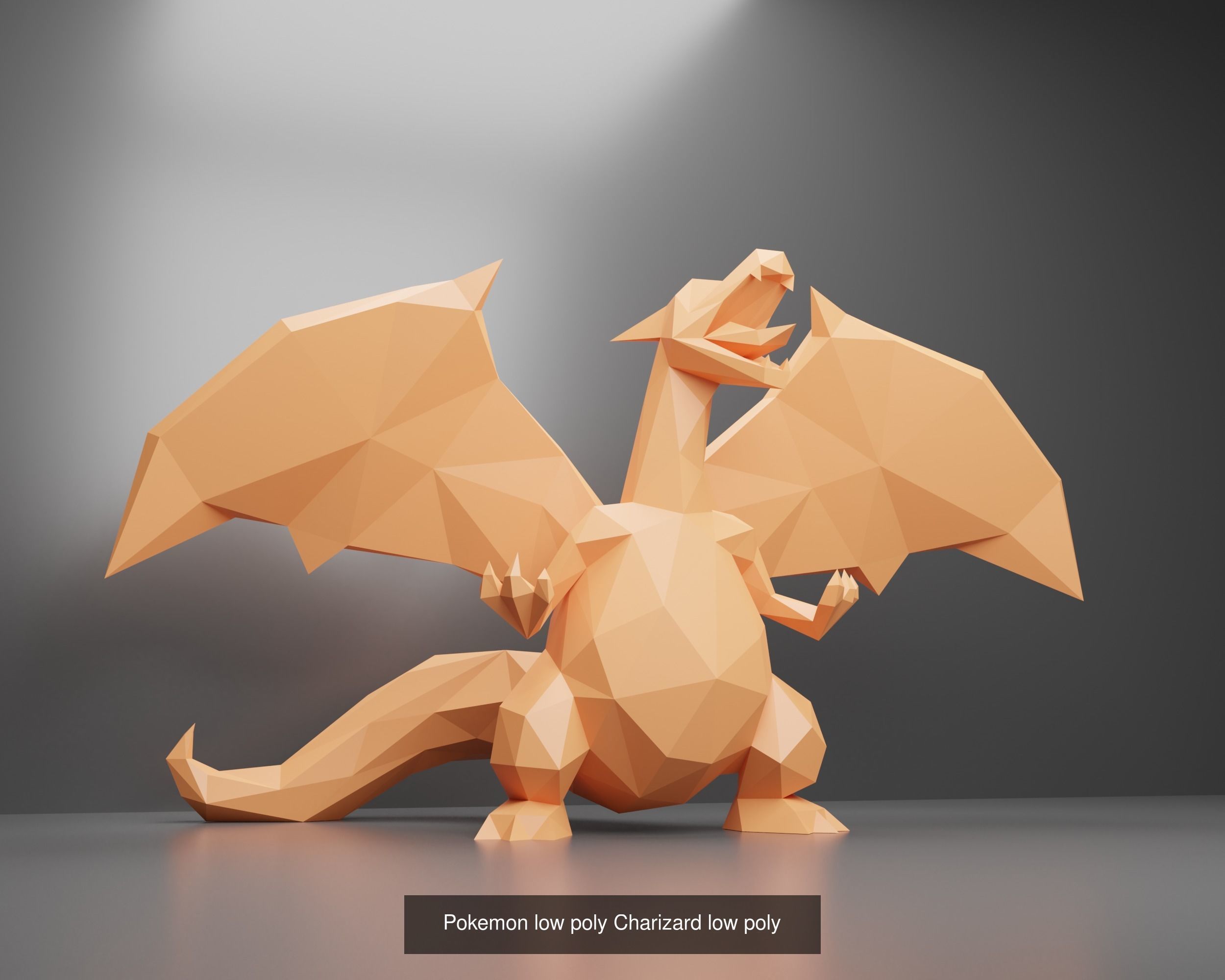 3D Model Collection Set 7 model low poly animals polygonal mouse VR ...