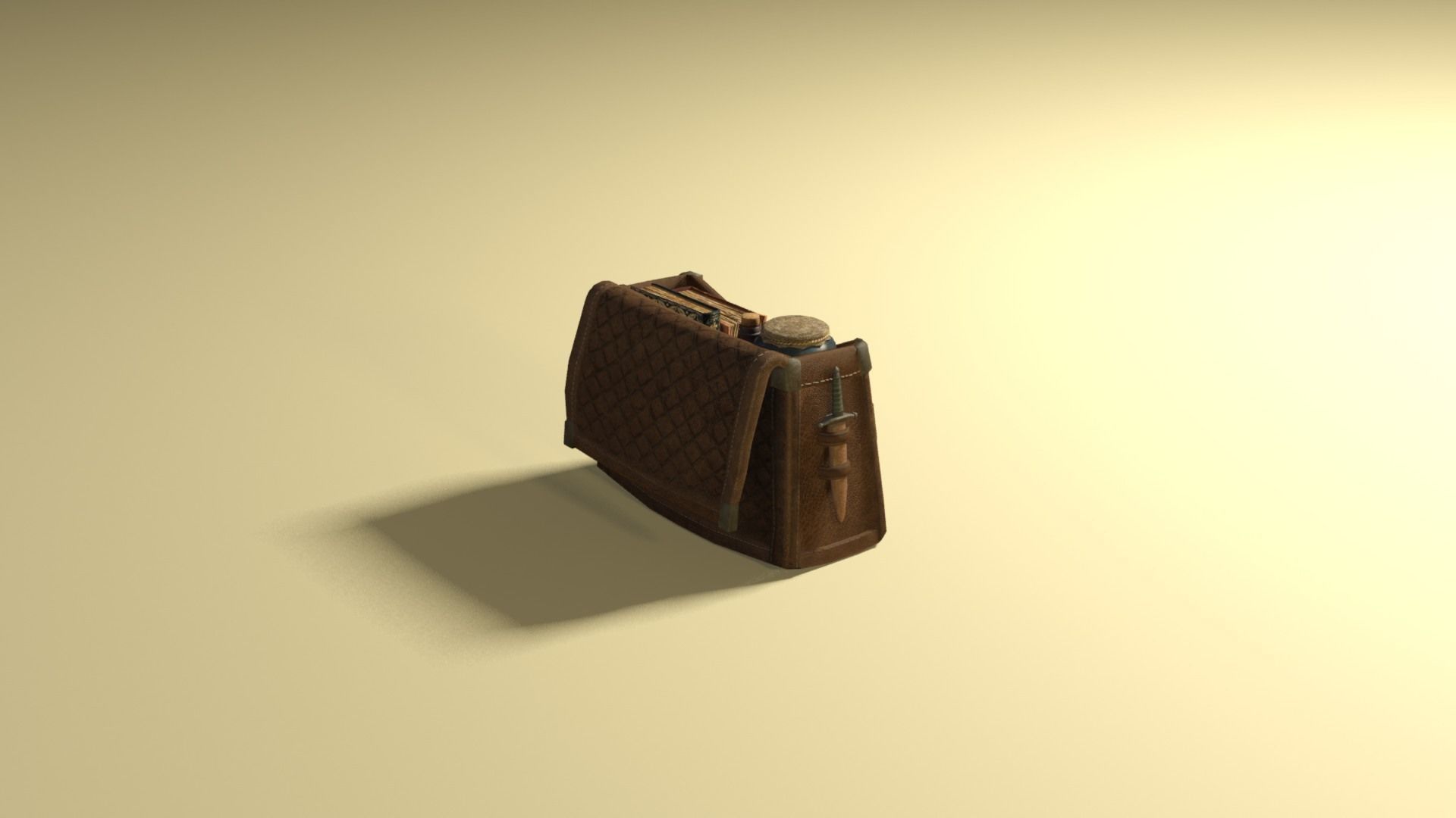 3D model Magic adventurer bag with tools VR / AR / low-poly | CGTrader
