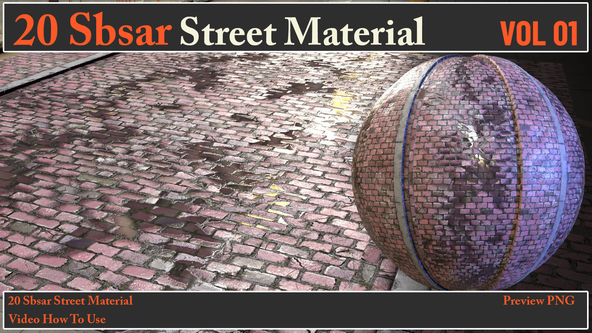 20 SBSAR Street Material VOL01 - Video How To Use Texture | CGTrader