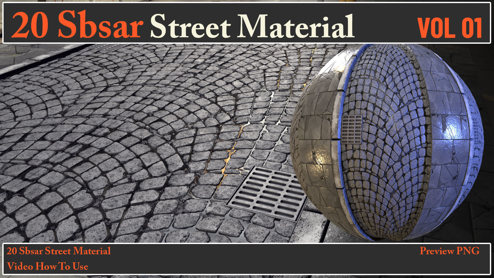 20 SBSAR Street Material VOL01 - Video How To Use Texture | CGTrader