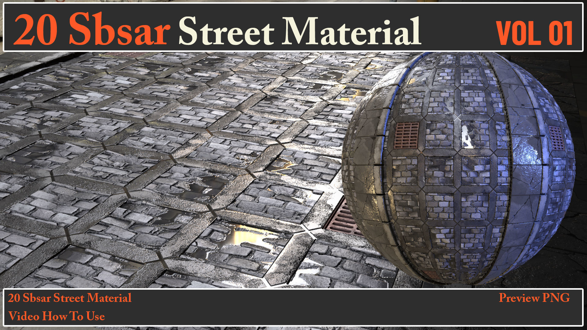20 SBSAR Street Material VOL01 - Video How To Use Texture | CGTrader