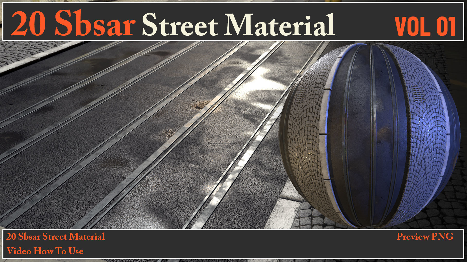 20 SBSAR Street Material VOL01 - Video How To Use Texture | CGTrader