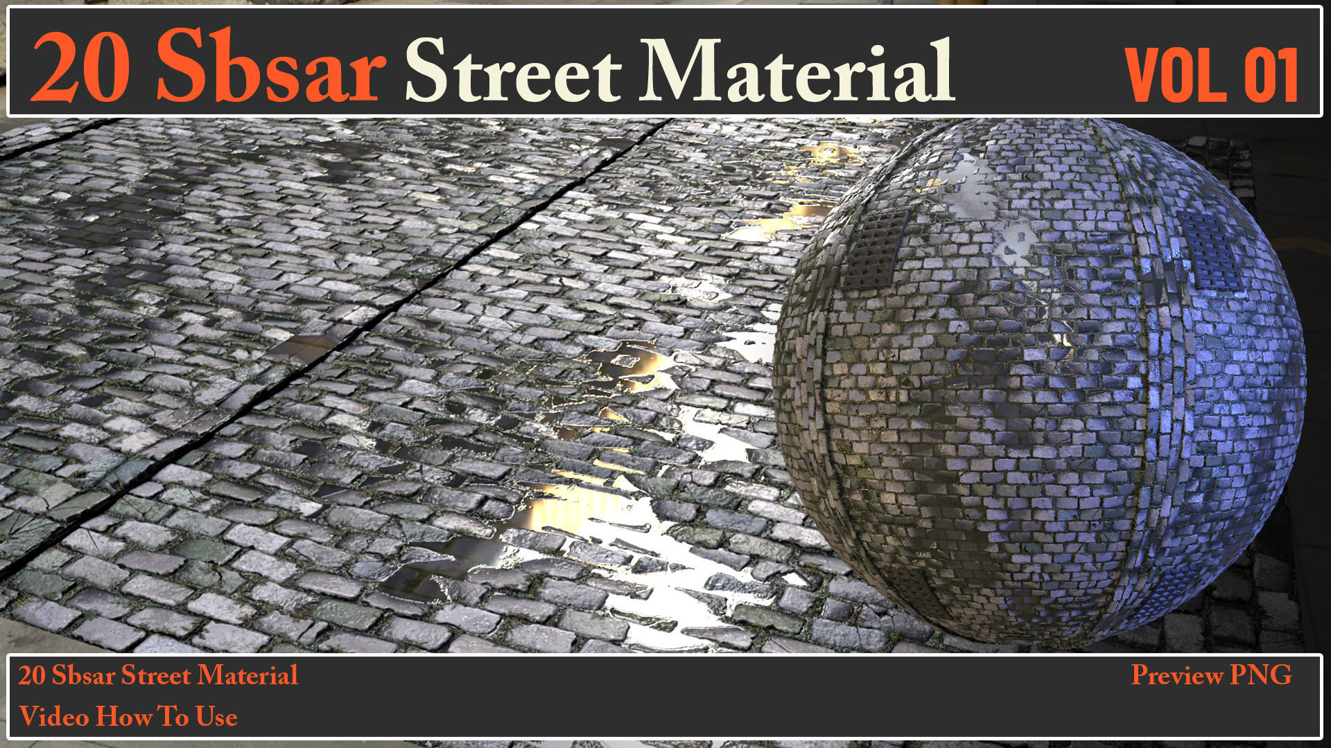 20 SBSAR Street Material VOL01 - Video How To Use Texture | CGTrader