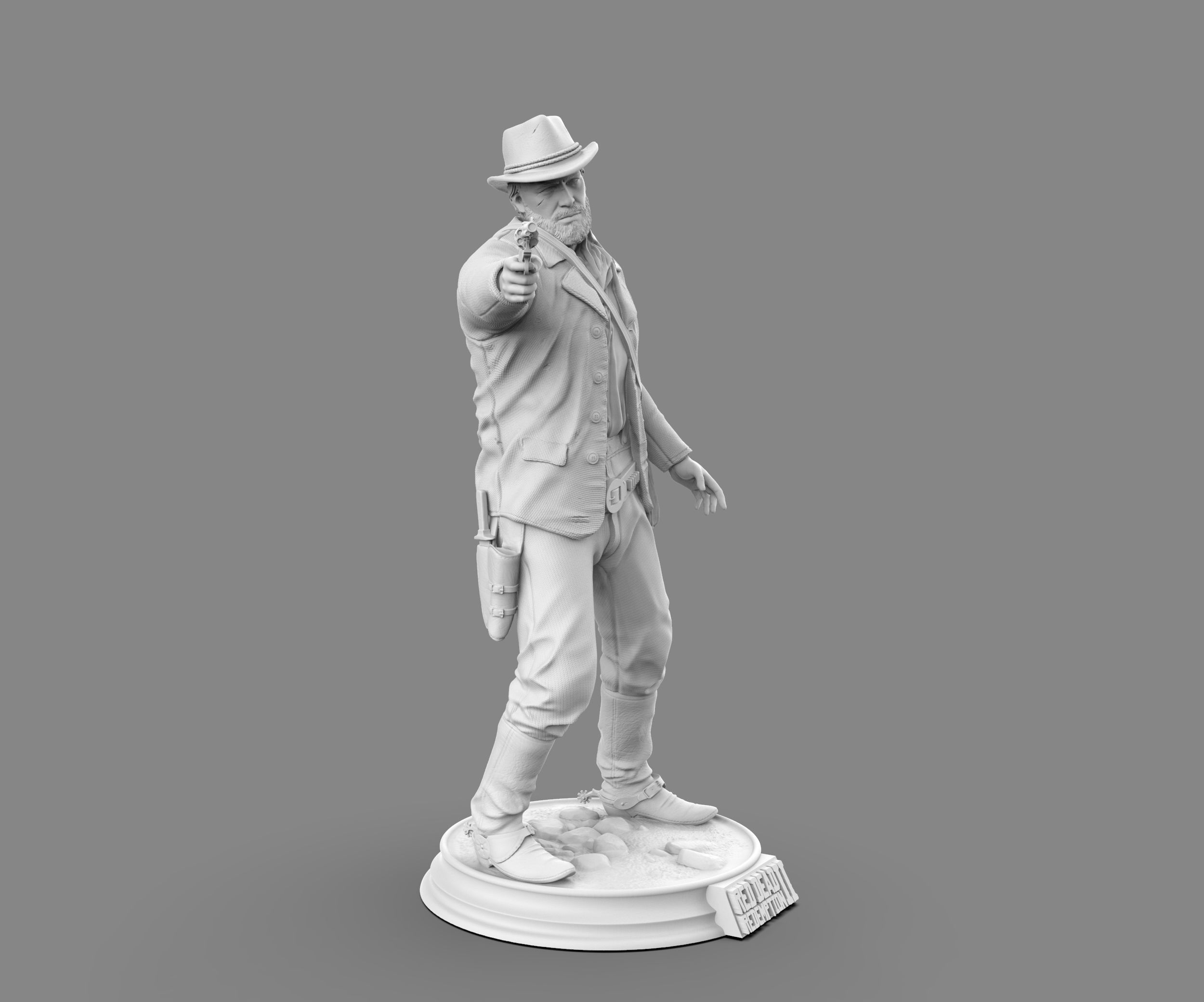 Red dead redemption fan art 3D model 3D printable | CGTrader