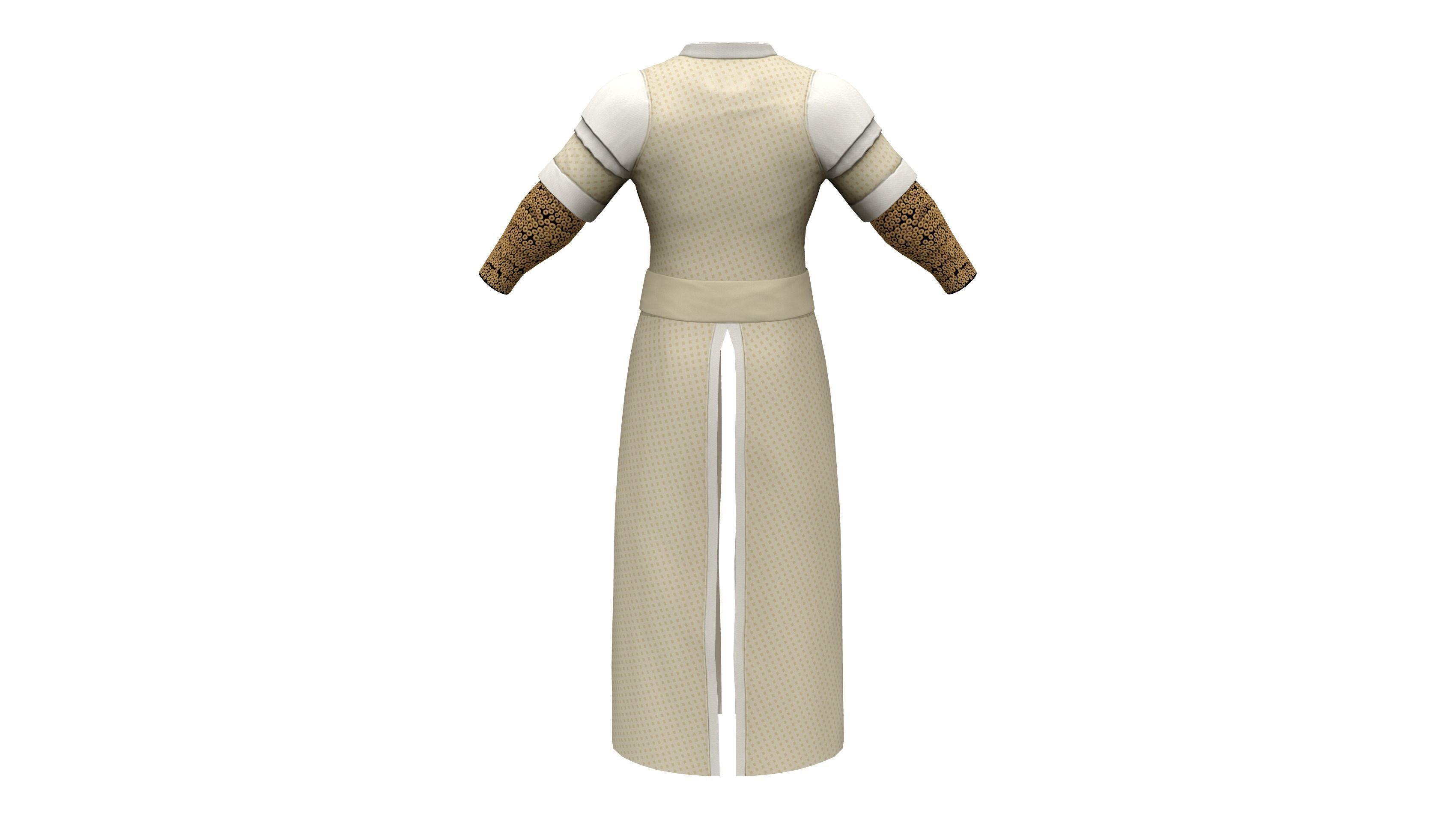 3D model Long Prince Sultan Coat VR / AR / low-poly | CGTrader
