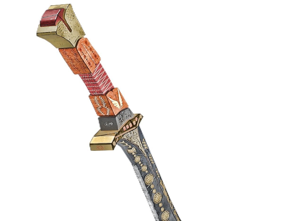 3D model Desert Sword Game Ready VR / AR / low-poly | CGTrader