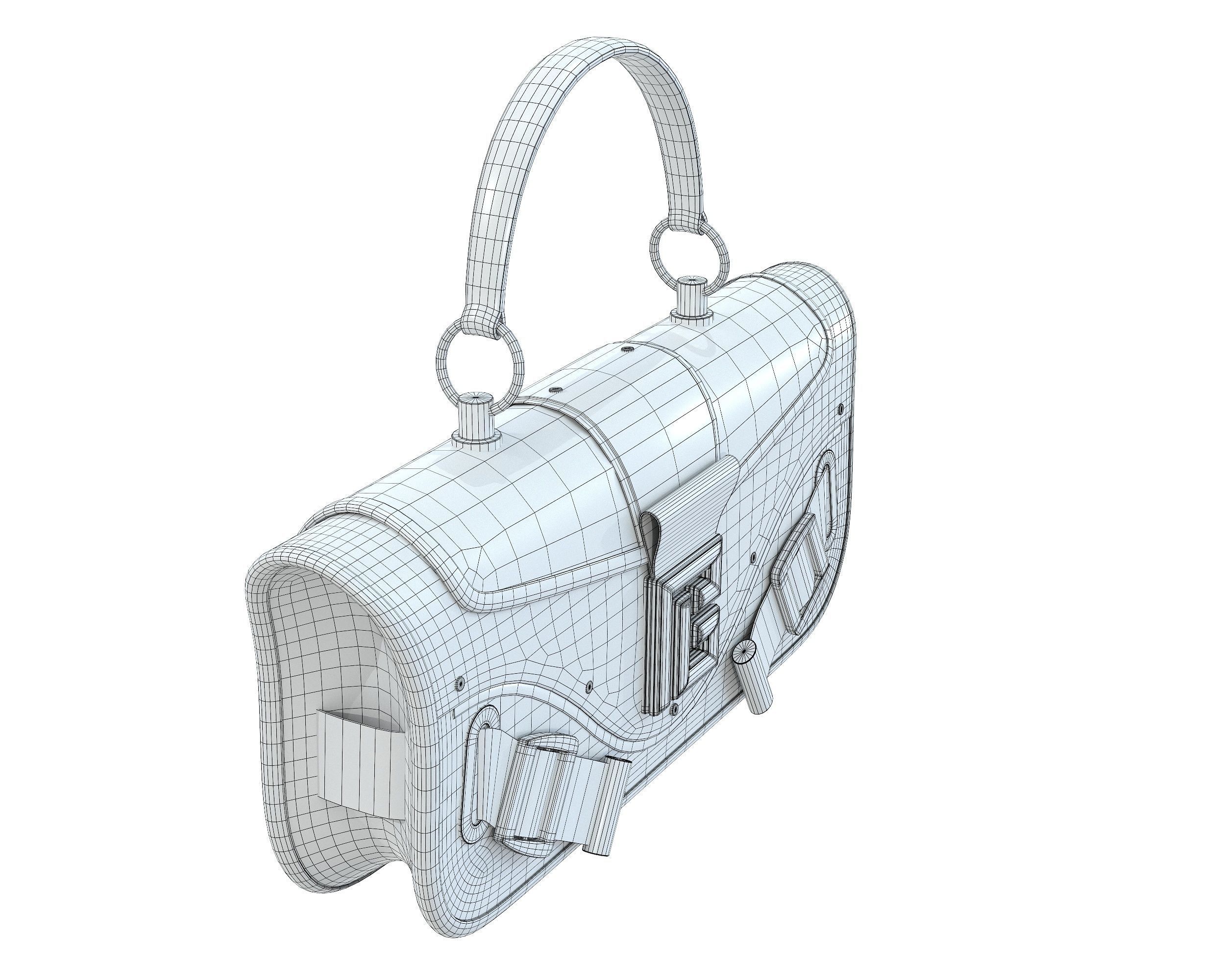 3D model Balmain Blaze Clutch Bag VR / AR / low-poly | CGTrader
