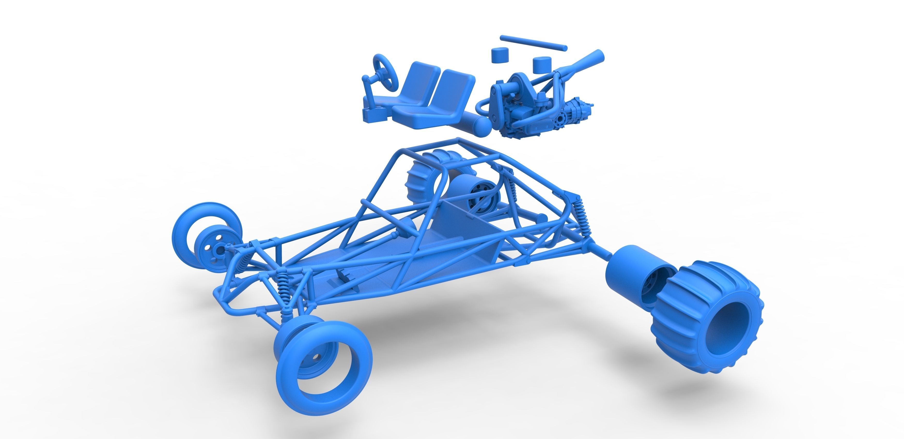Diecast old school Sand Rail buggy Scale 1 to 25 3D model 3D printable ...