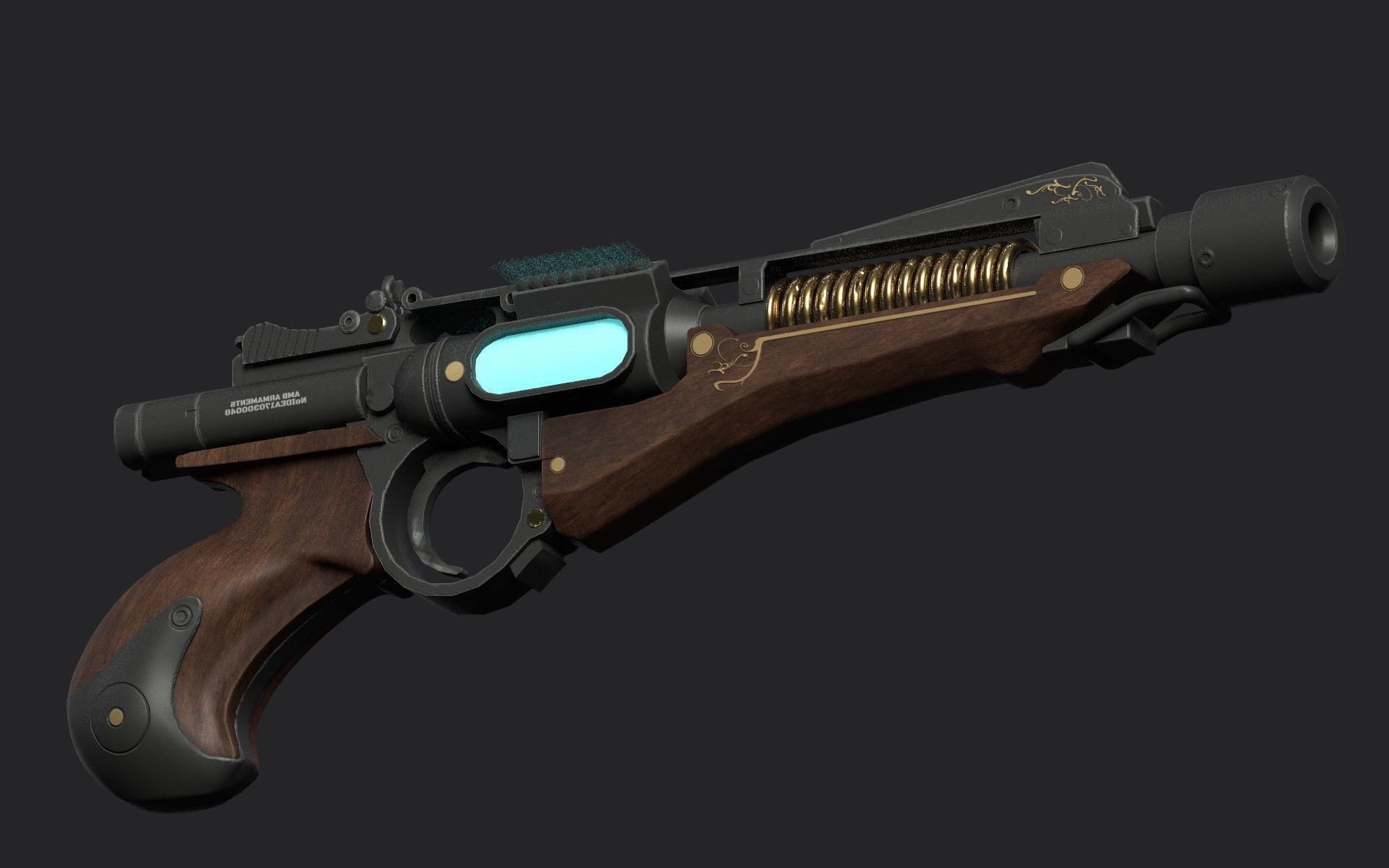 3D model Stylized Energy Gun VR / AR / low-poly | CGTrader