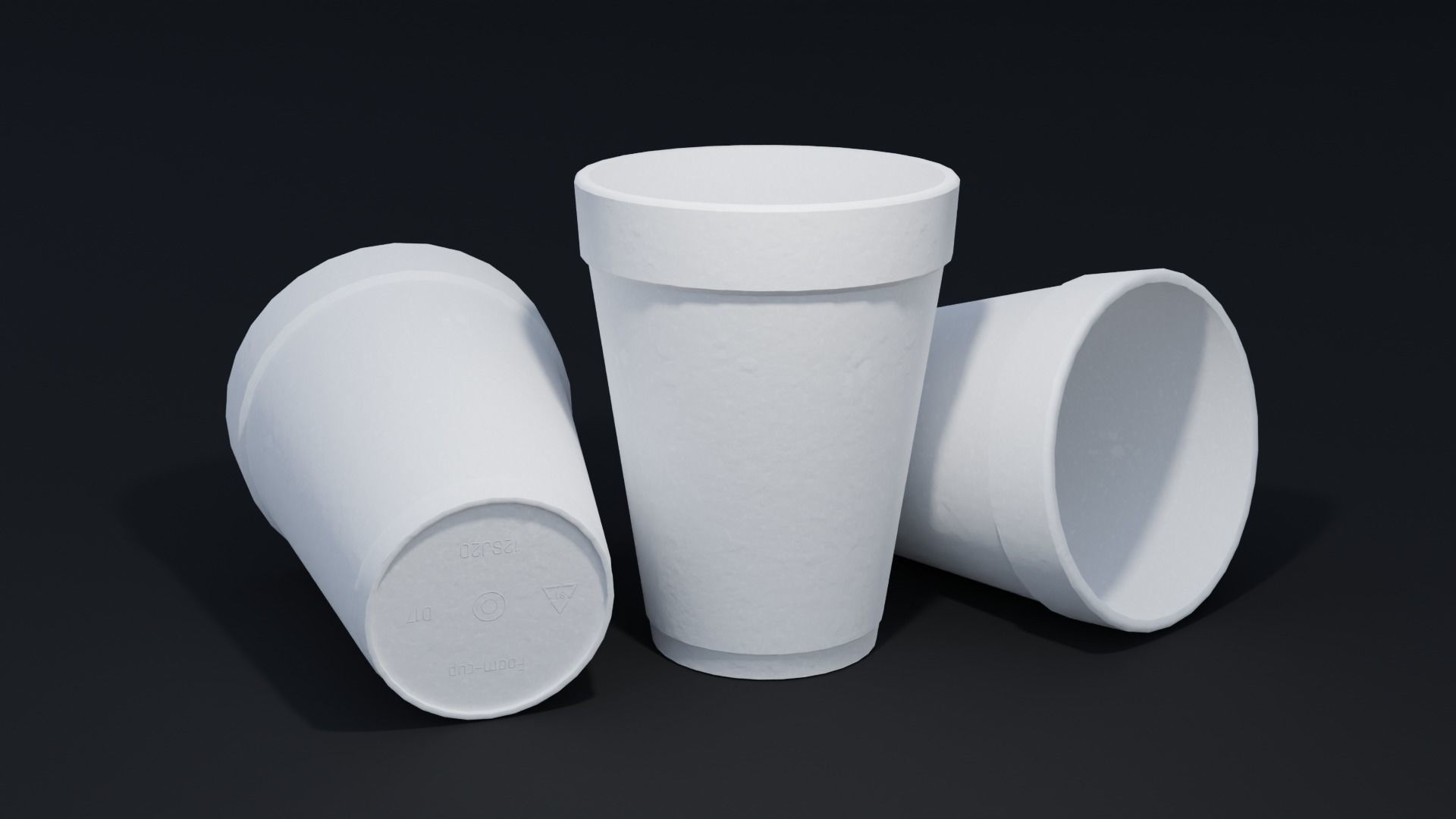 3D model Reallistic Styrofoam Cup 4K Textures VR / AR / low-poly | CGTrader