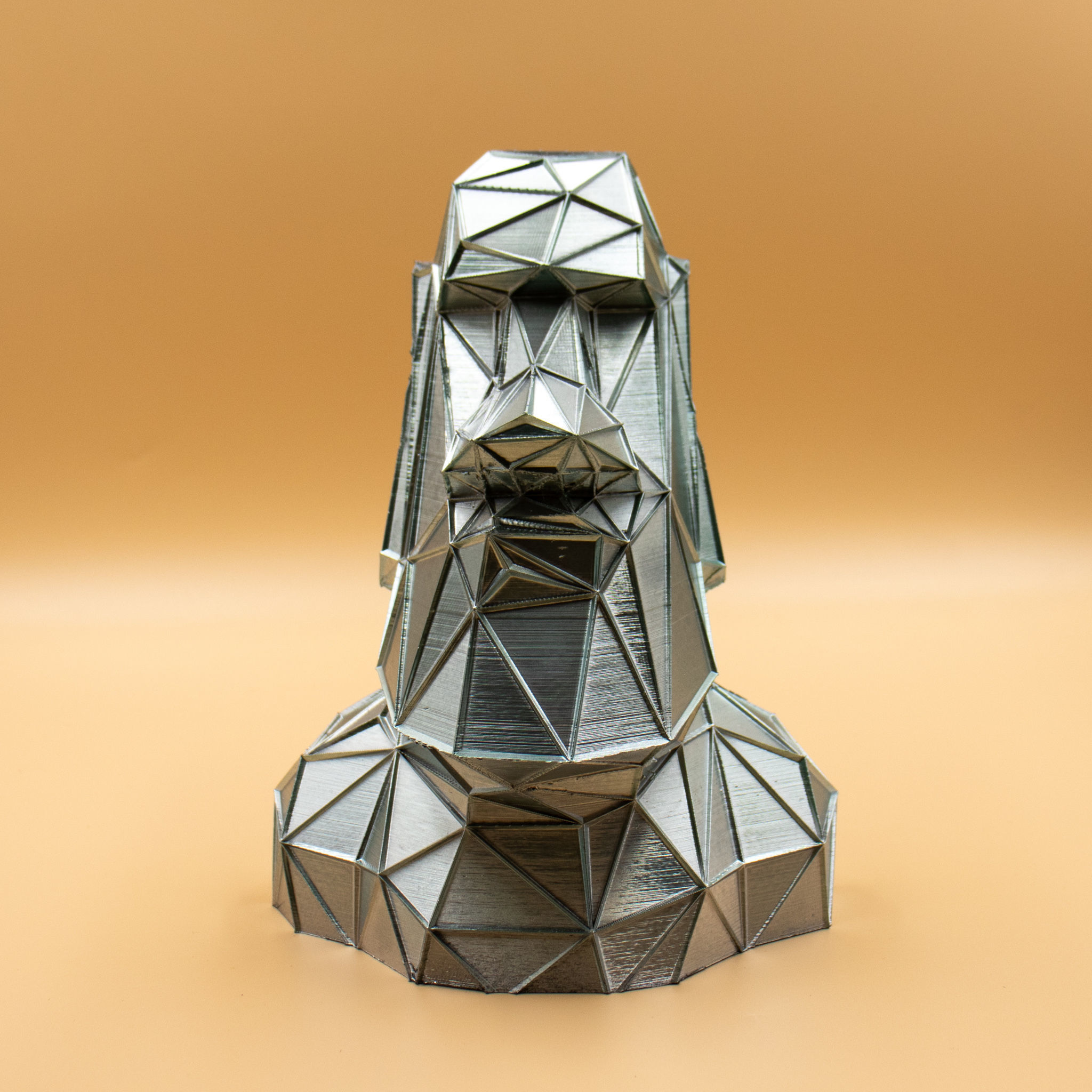 Moai Voronoi Low Poly 3D model 3D printable | CGTrader